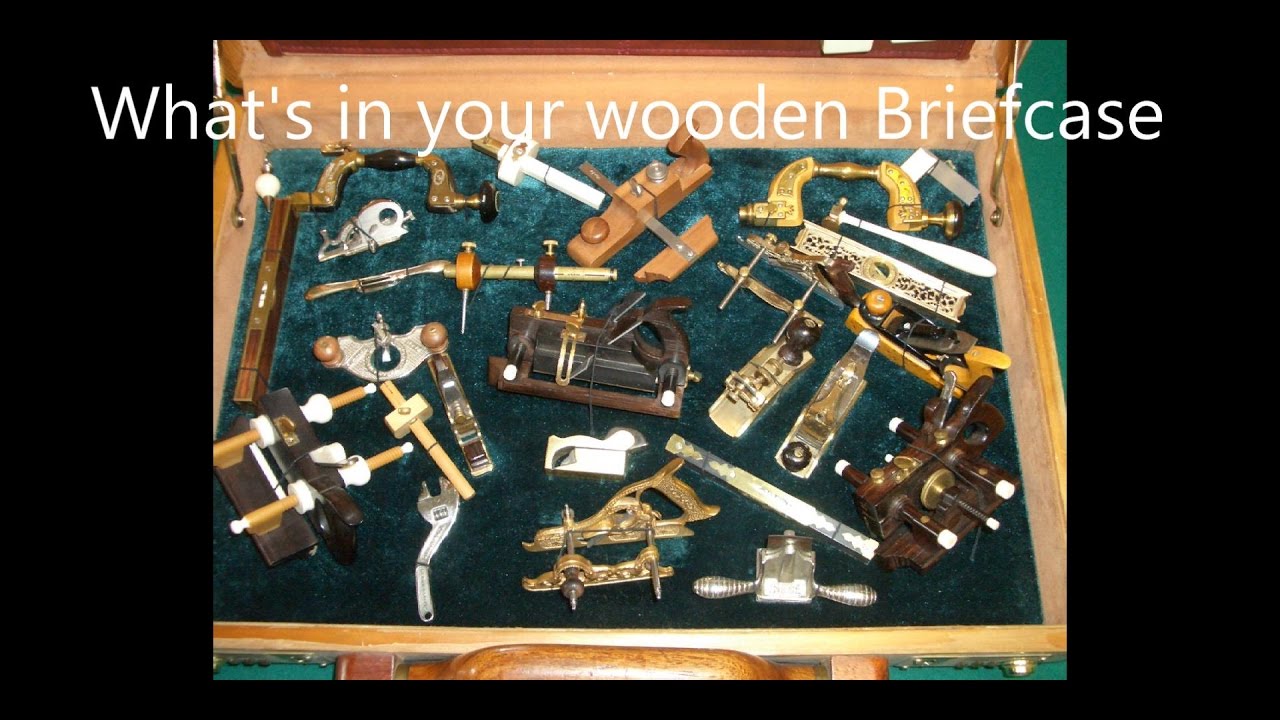 Miniature woodworking tools inside Hamlertools briefcase - YouTube