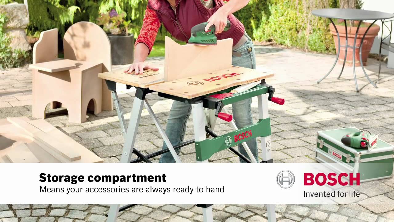 PWB 600 Workbench - With Storage Compartment - YouTube