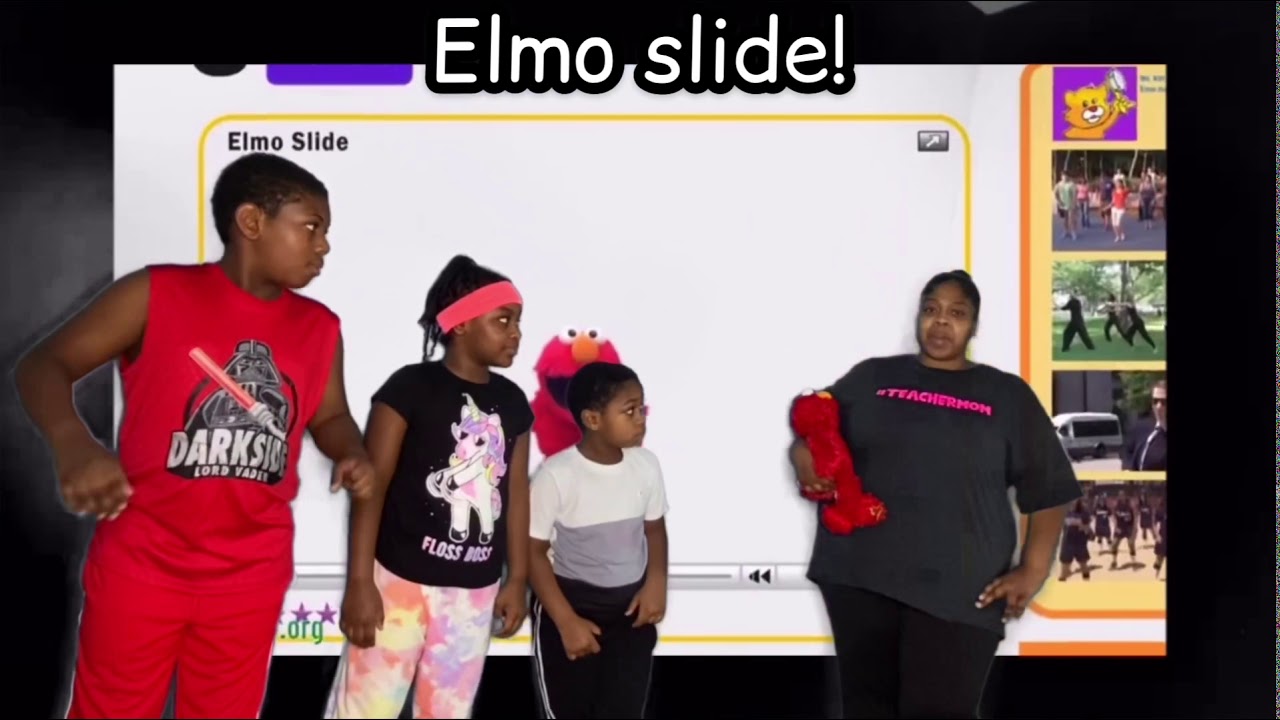 Elmo Slide Dance/Mrs. Lavita and crew - YouTube
