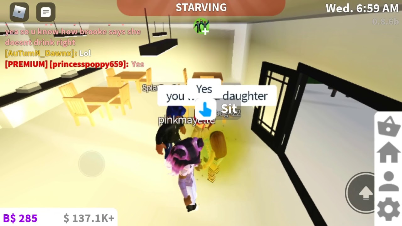 Blocksburg restaurant (crazy!) - YouTube