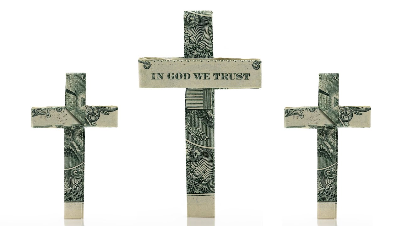 Dollar bill Cross with "IN GOD WE TRUST" Origami (Charles Bast) - YouTube