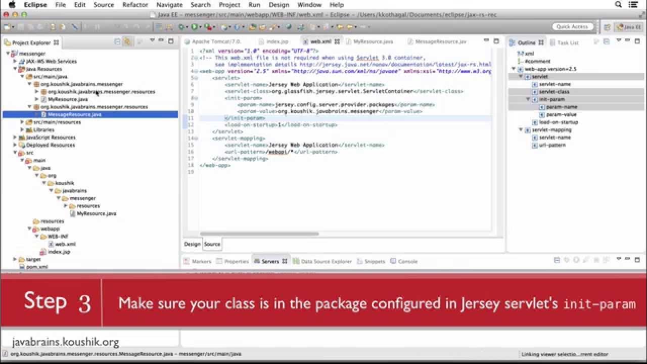 REST Web Services 13 - Creating a Resource - YouTube