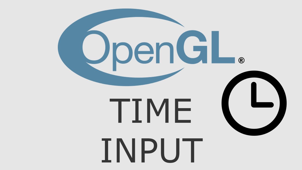 OpenGL Tutorial 20 - GLFW Time Input - YouTube