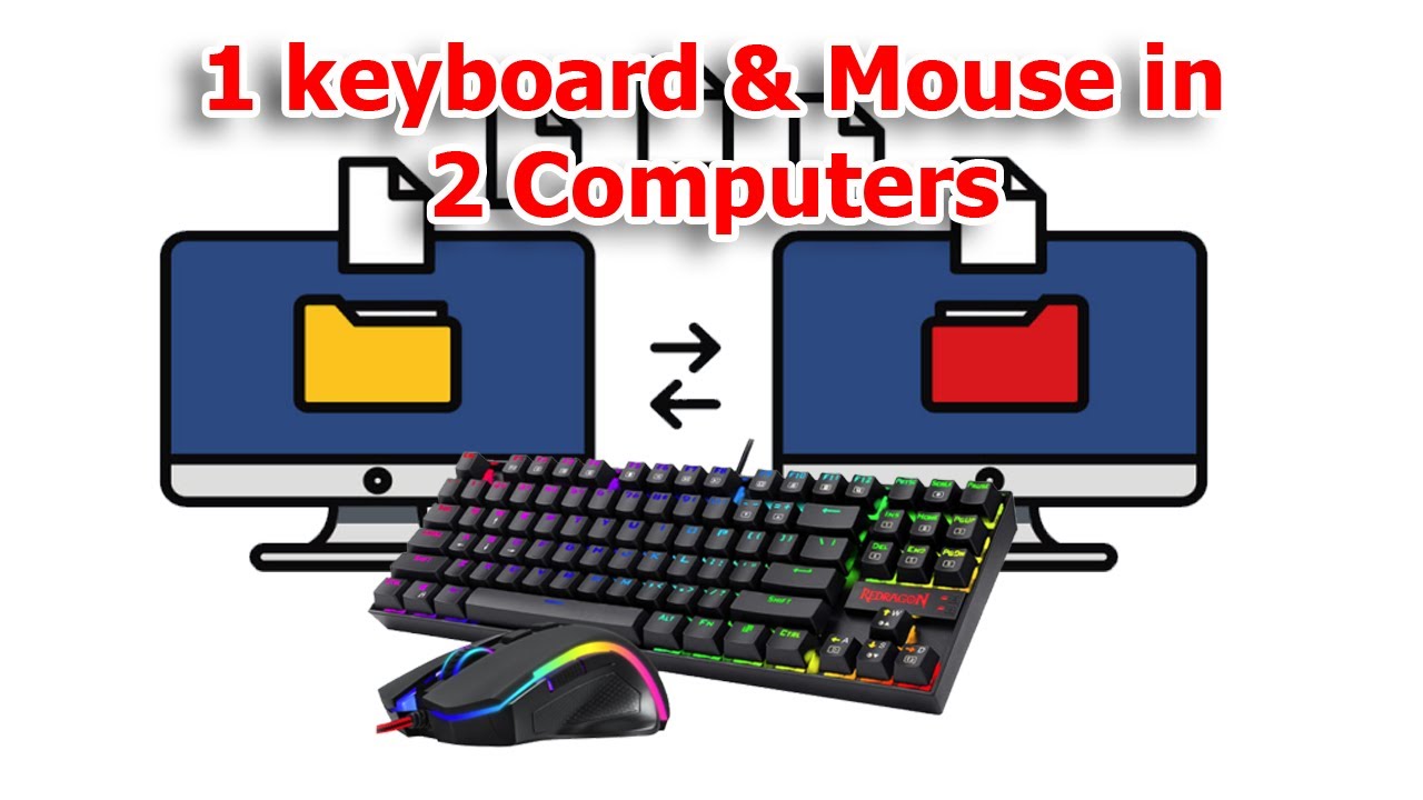 1 Keyboard & Mouse in 2 Computers (Easy Steps) - YouTube