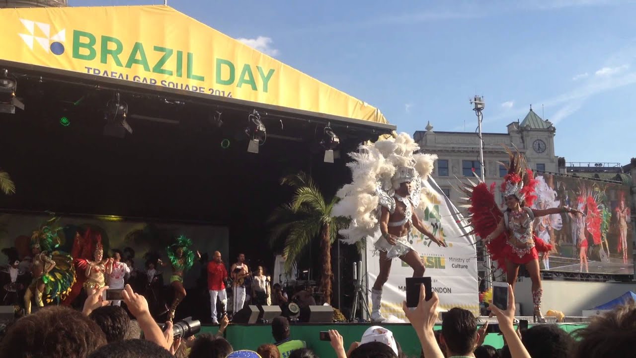 Samba Dance on Brazilian World Cup Opening Show @ Trafalgar Square June ...