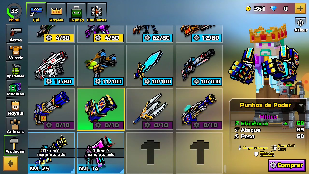 Top 20 melhores armas de pixel gun 3D - YouTube