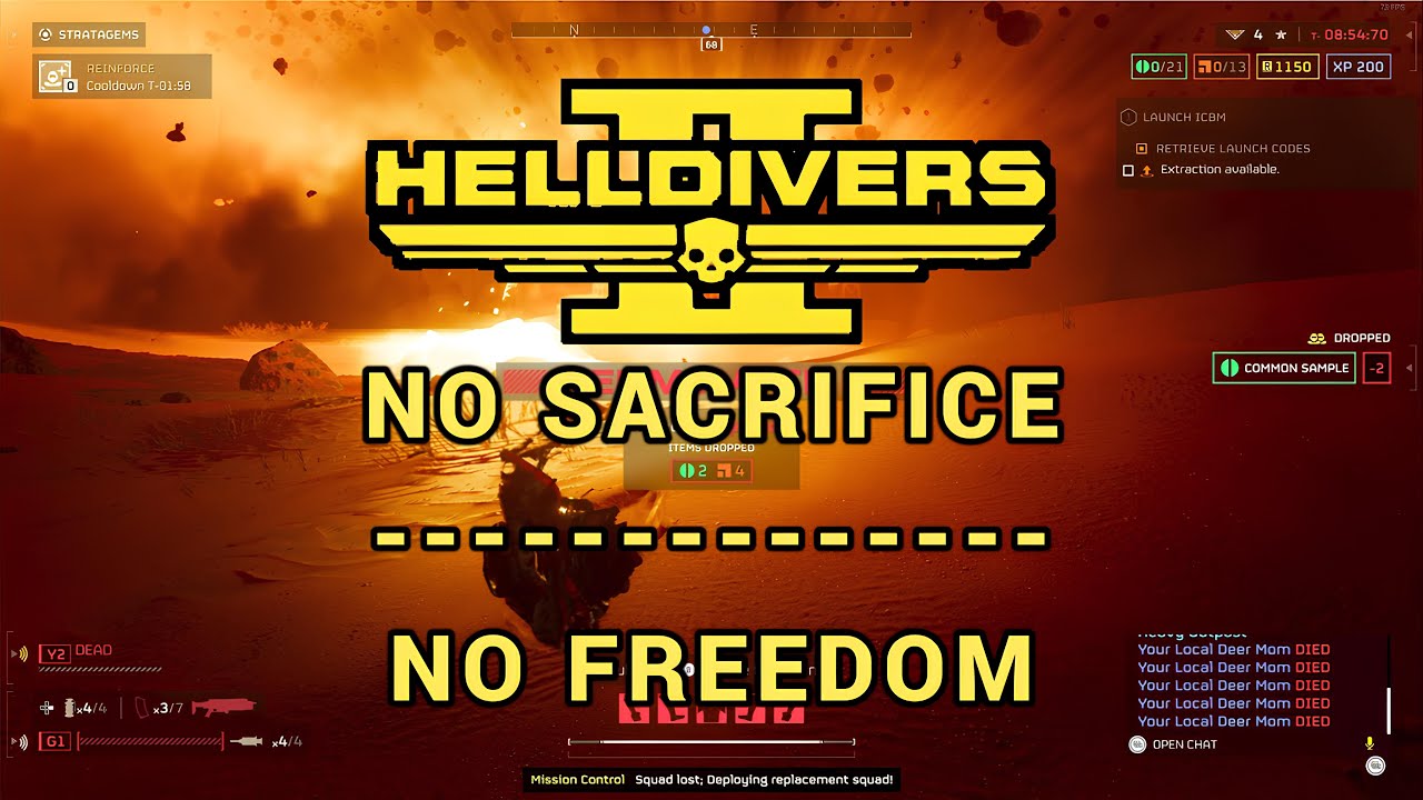 THERE'S NO FREEDOM WITHOUT SACRIFICE - HELLDIVERS 2 - MONTAGE - CINEMATIC EDIT - YouTube