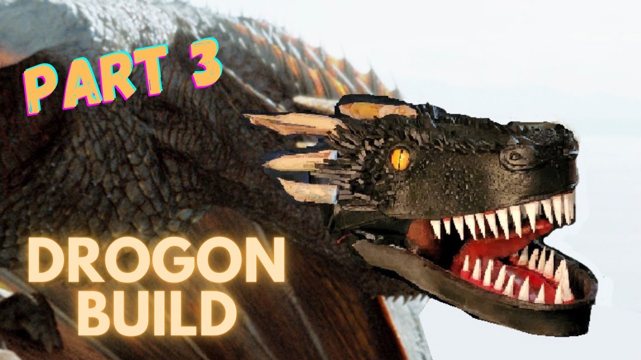 Drogon Build part 3 - Building a life sized Drogon from game of thrones ...