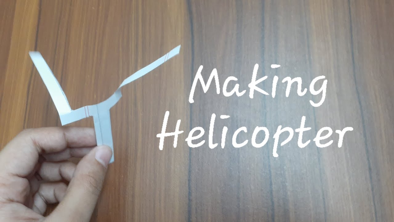 How to make Helicopter with paper - YouTube
