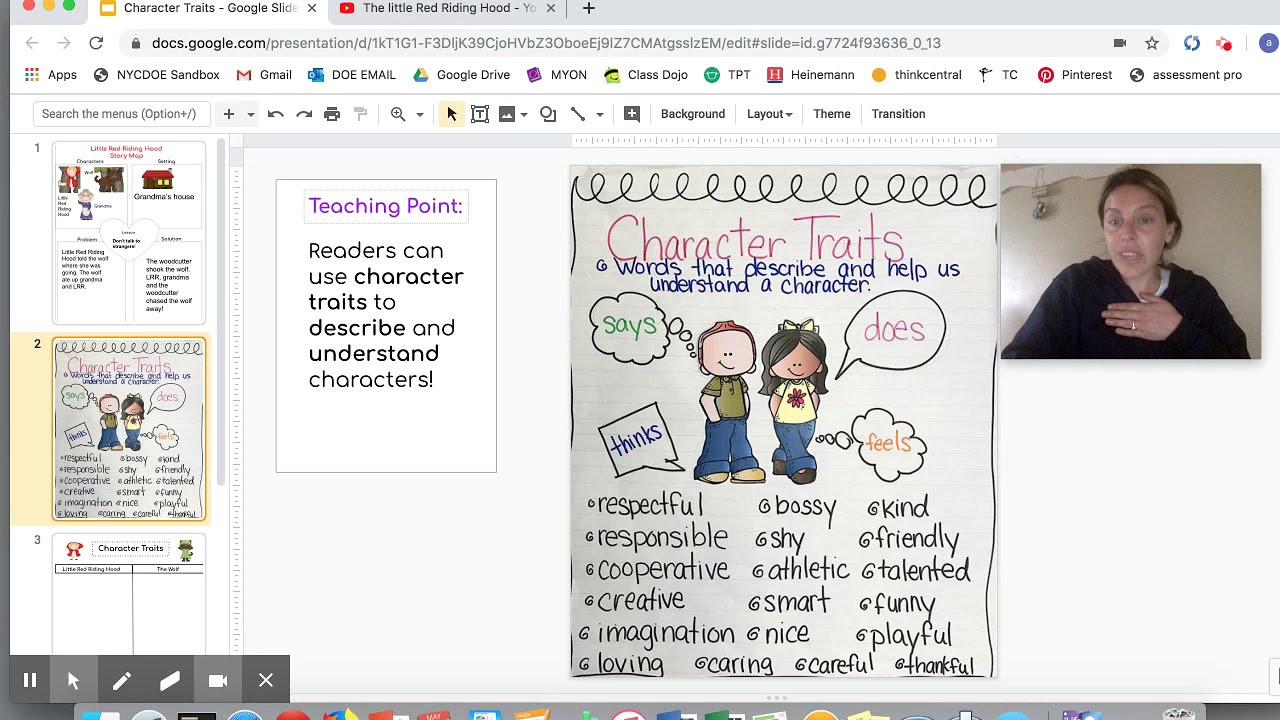 The Little Red Riding Hood-Character Traits - YouTube