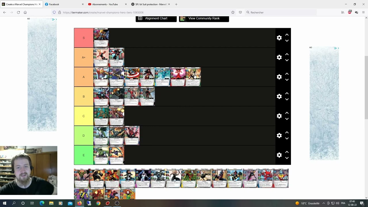 Tier List 2022 [Marvel JCE TV] - YouTube