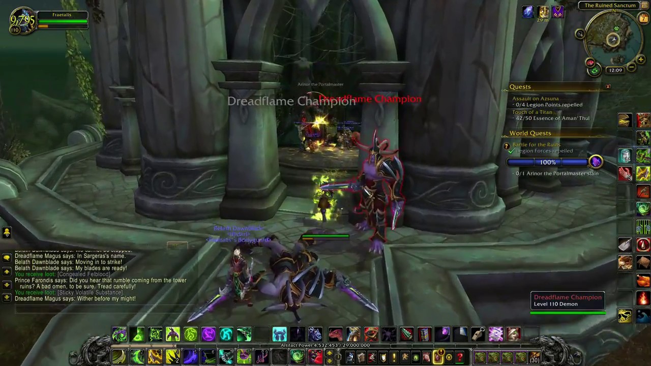 World of Warcraft Battle for the Ruins Legion Assault Azsuna World ...