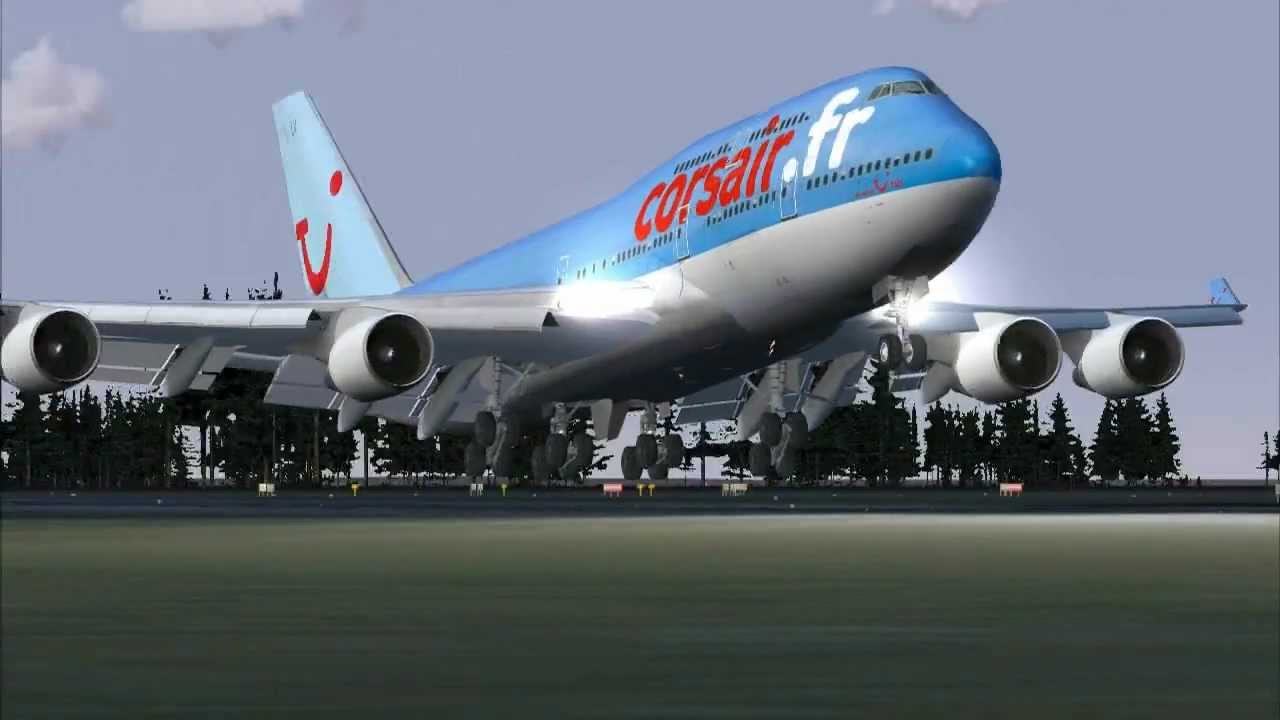 FS2004 - Landing at Stockholm Arlanda (ESSA) with Posky B747 400 ...