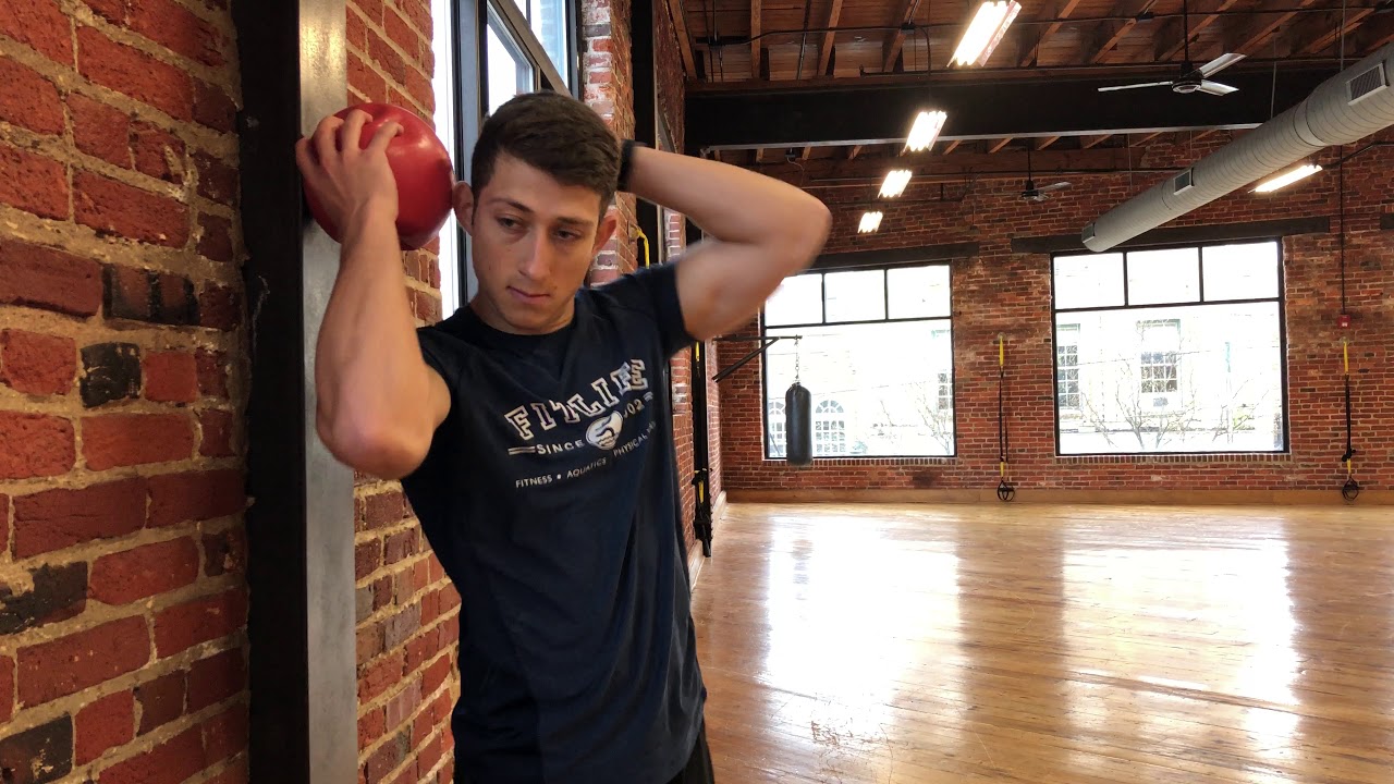 Cervical Spine Isometrics (with ball) - YouTube