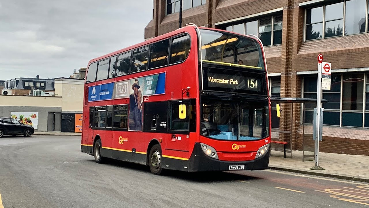 Bus Journey: Go Ahead London Bus Route 151 - (E61, LX07BYG) | ADL ...