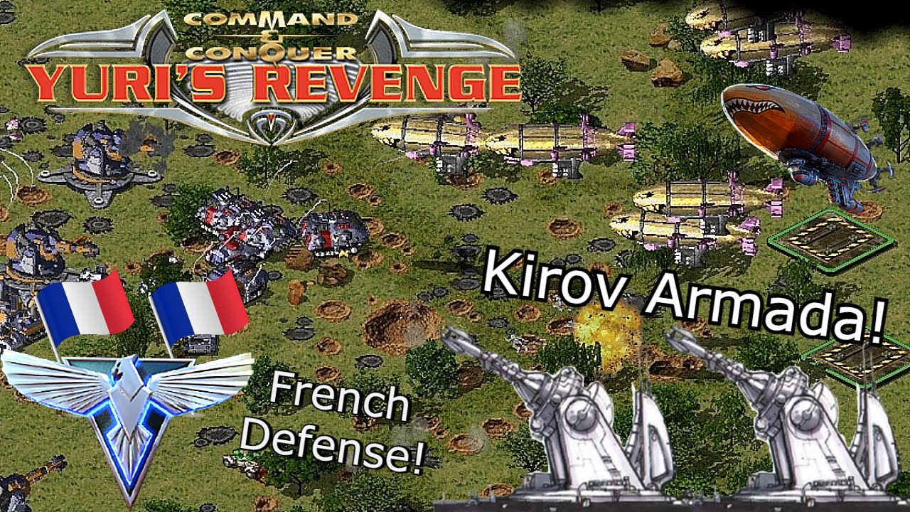 Yuri's Revenge - 2 VS 2 on Offense Defense! (NEW CNCNet AI) - YouTube