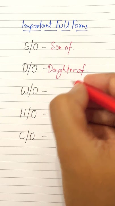 Important Full Forms | General Knowledge | - YouTube