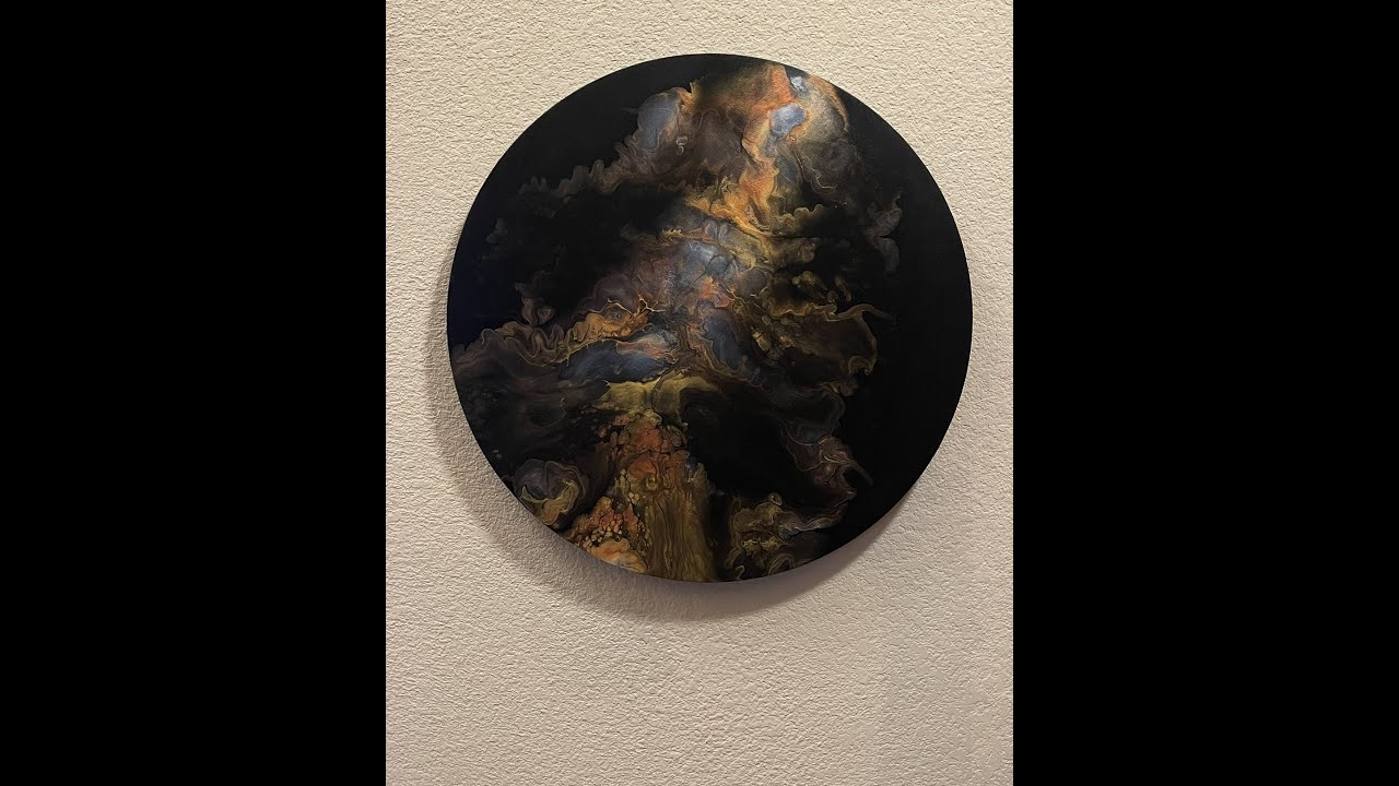 Acrylic Fluid Art - The Fire Within - YouTube