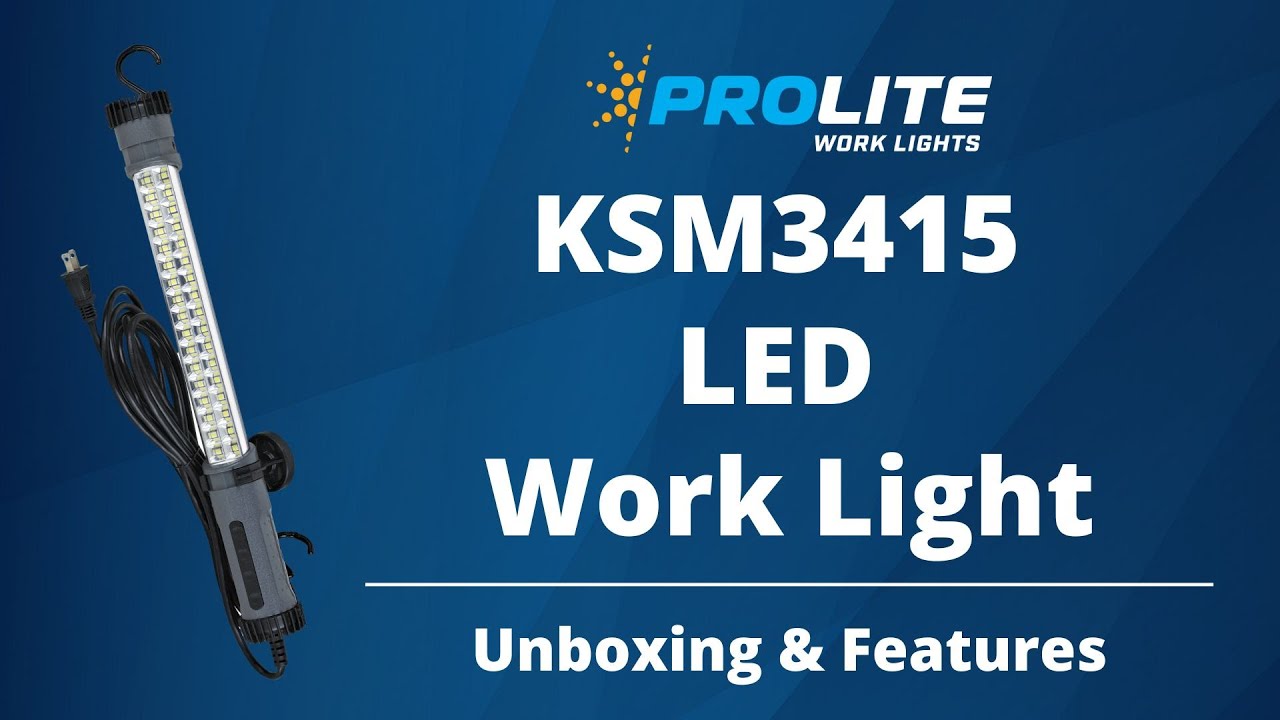 ProLite Professional Grade LED 1000 Lumen Task Light - Alert KSM3415 ...