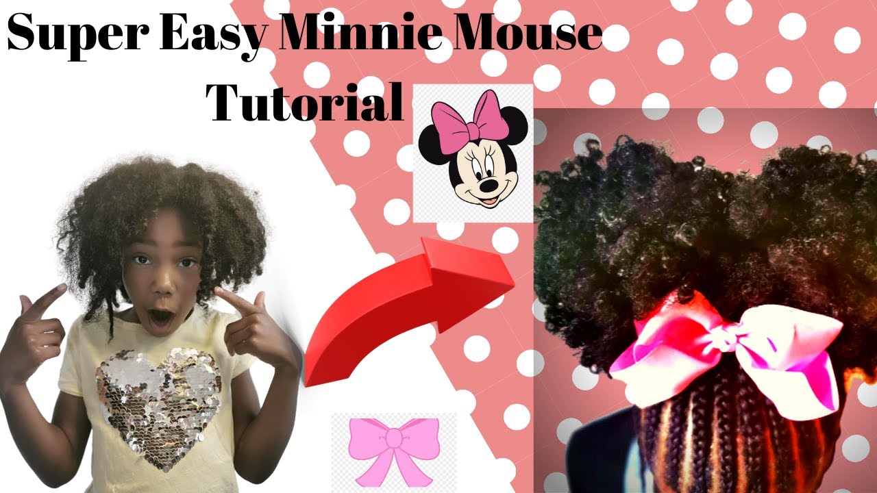 (Disney Clubhouse) Minnie Mouse Clubhouse Tutorial (how to cornrow ...