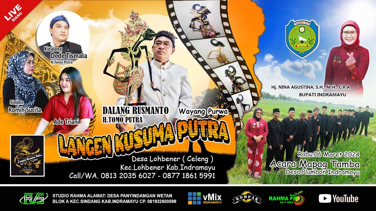 🎦Siang, WAYANG PURWA LANGEN KUSUMA PUTRA || MAPAG TAMBA DESA PLUMBON ...