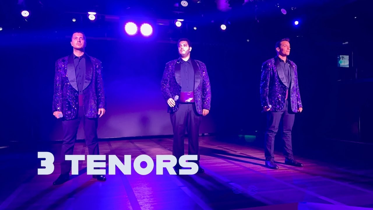 Three Tenors from Italy performing LIVE on the Silja Serenade stage ...