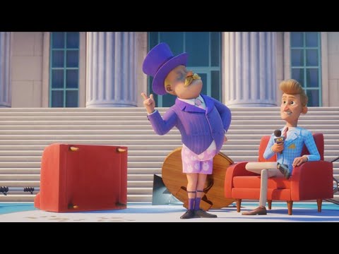 PAW Patrol: The Movie: Mayor Humdinger's Pants Get Ripped off - YouTube