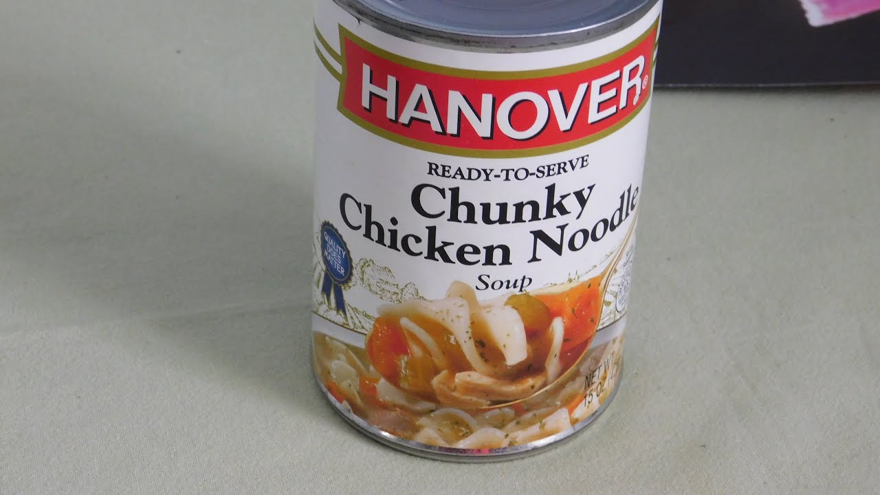 HANOVER Chunky Chicken Noodle SOUP - YouTube