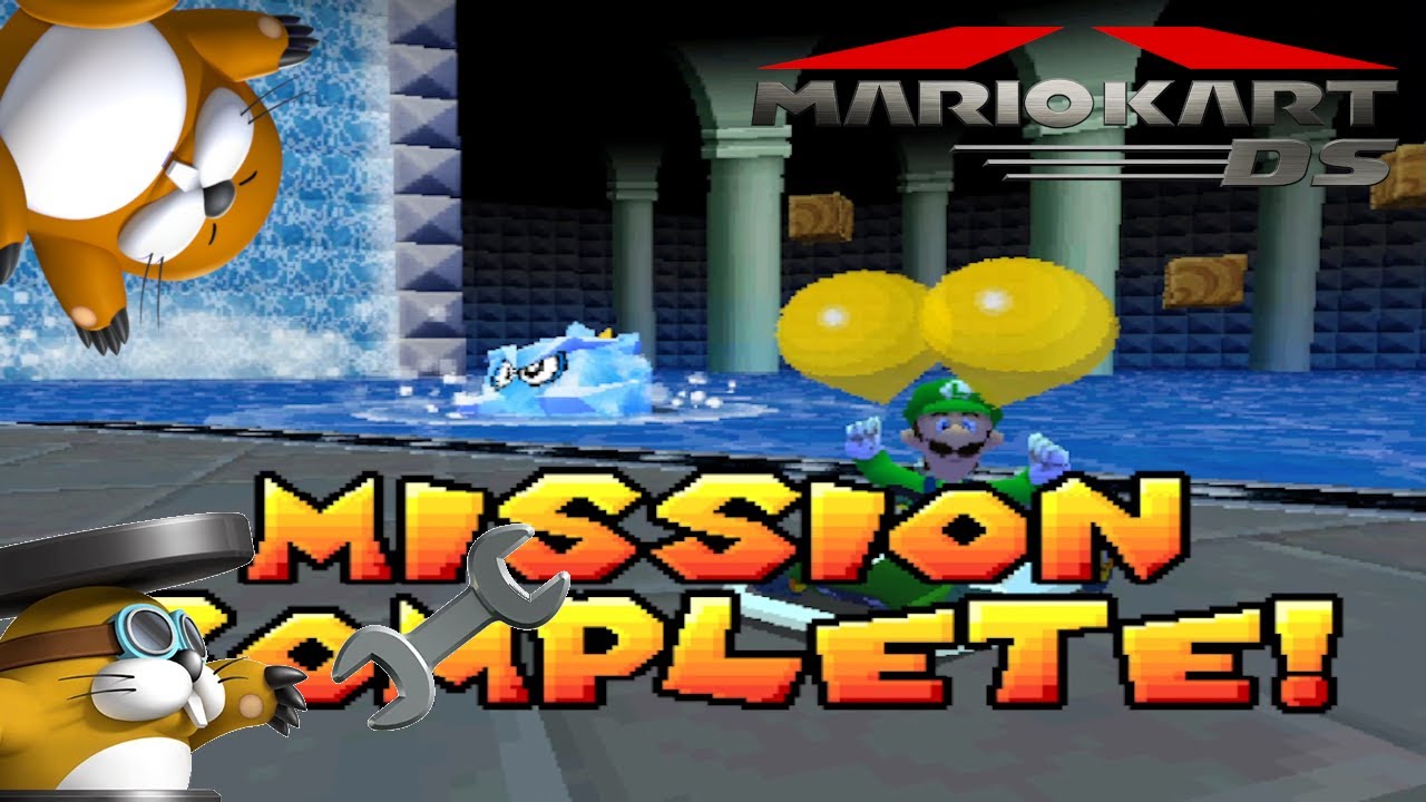 BEATING MARIO KART DS MISSION MODE - YouTube