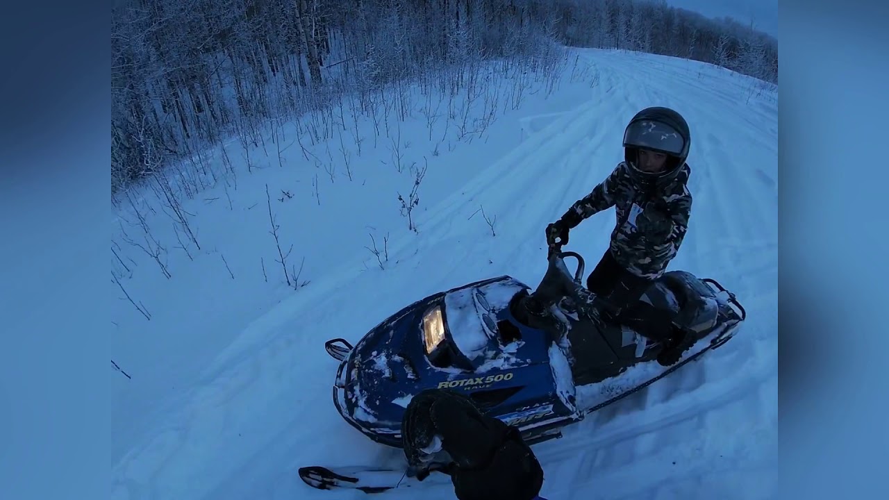 Snowmachining Fairbanks Alaska PowerLine - YouTube