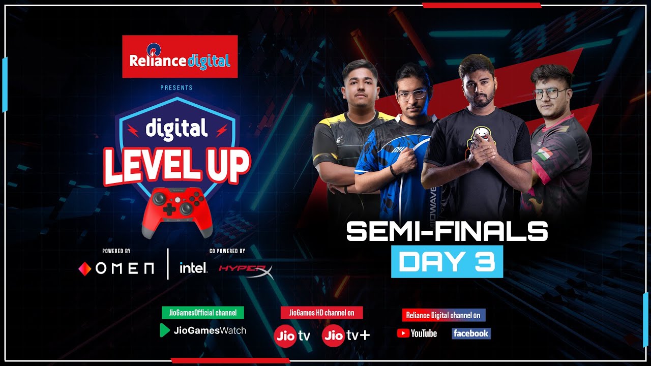 Reliance Digital Level Up 2023| BGMI | SEMI FINAL DAY 3 - YouTube