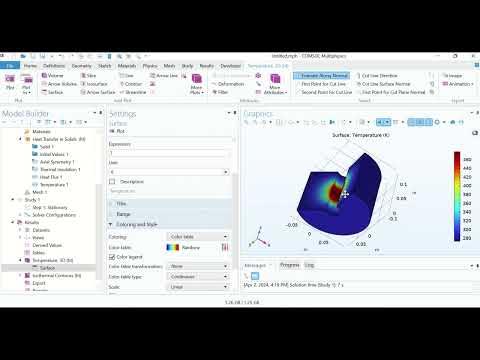 COMSOL Heat Transfer: Conduction in a Cylinder - YouTube