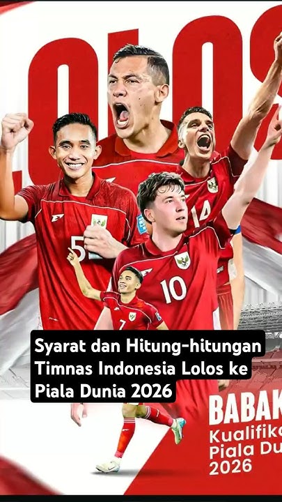 Syarat dan Hitung-hitungan Timnas Indonesia Lolos ke Piala Dunia 2026 - YouTube