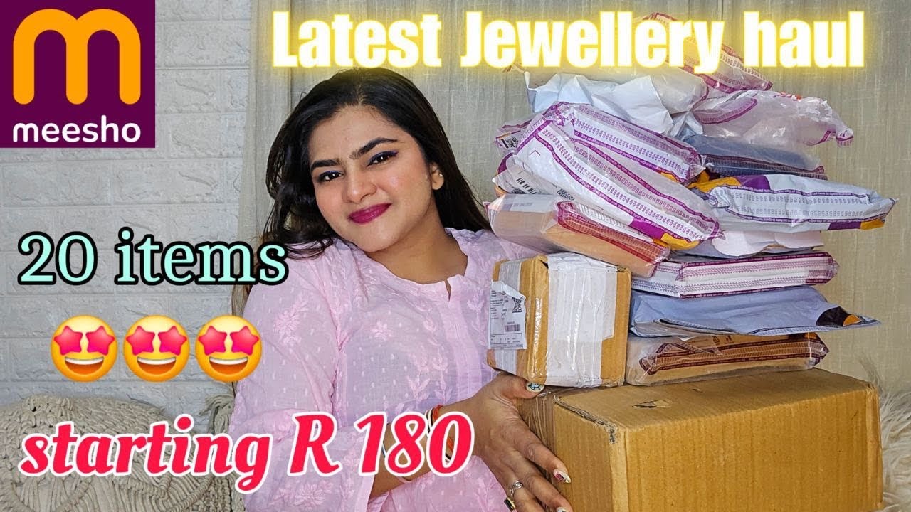 20 MEESHO Jewellery pieces | Meeaho Minimal Jewellery haul Under Rs 550 ...