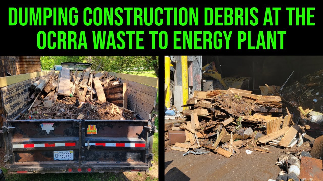 TOUR! Dumping Construction Debris at the OCRRA WTE Plant - YouTube