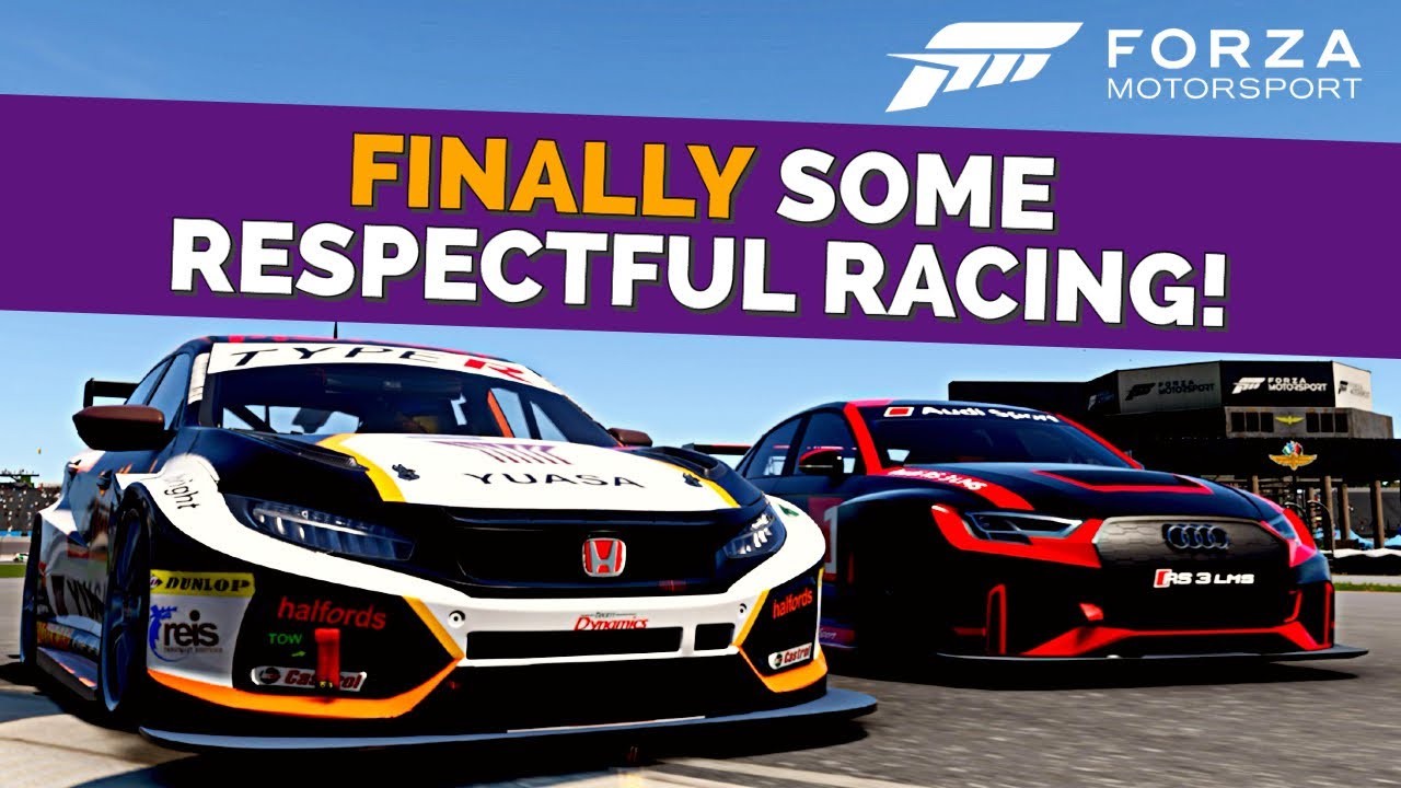 Good CLEAN side by side racing at INDY! - YouTube