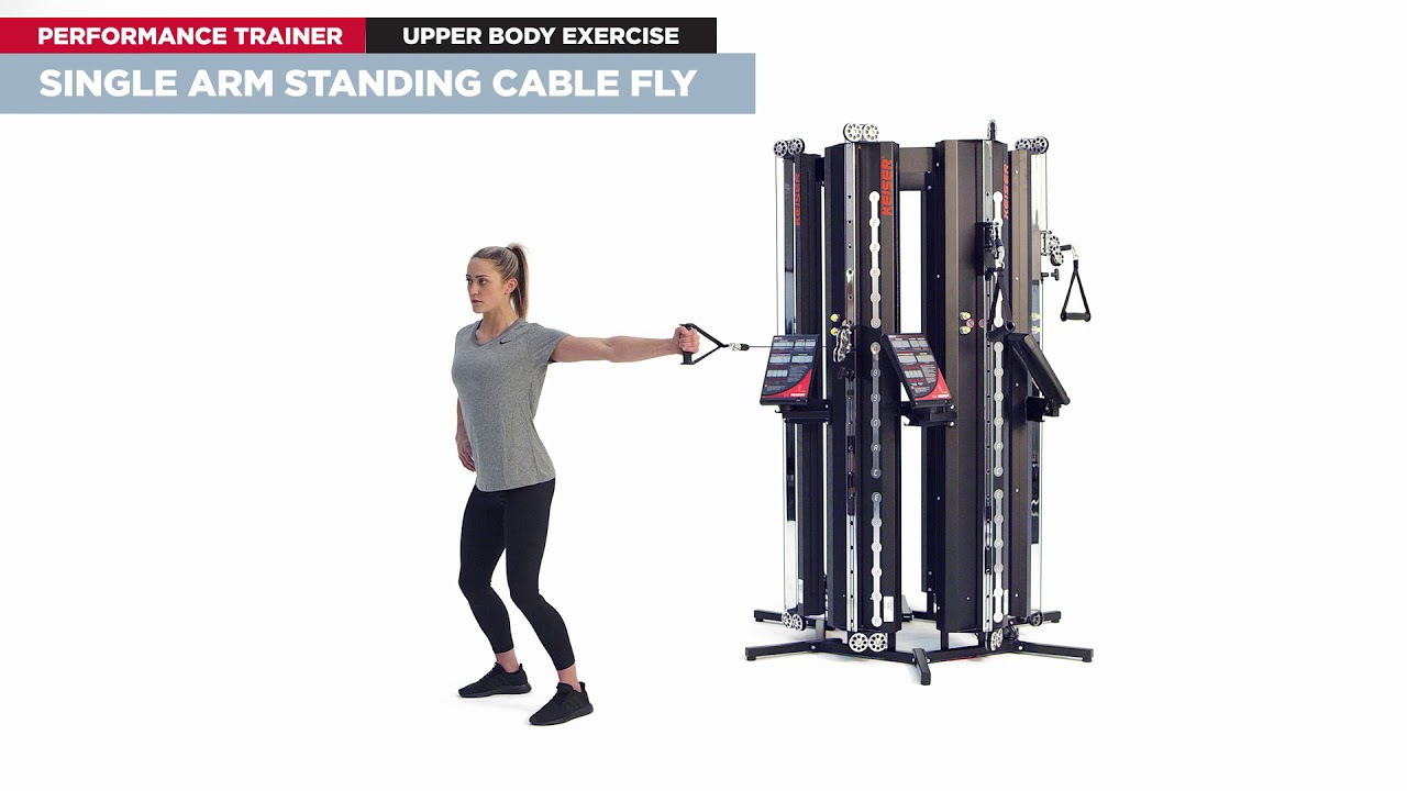 Single Arm Standing Cable Fly - YouTube