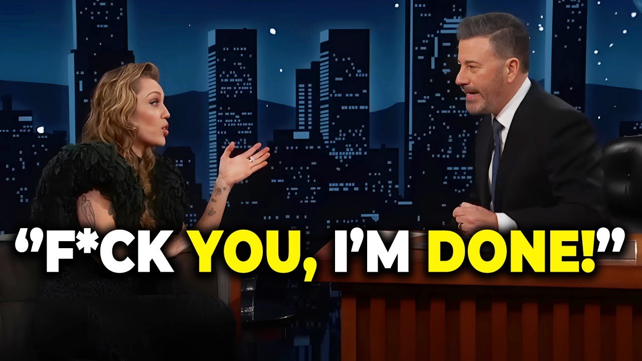 Miley Cyrus Kicked Off Jimmy Kimmel's Show After Heated Clash - YouTube