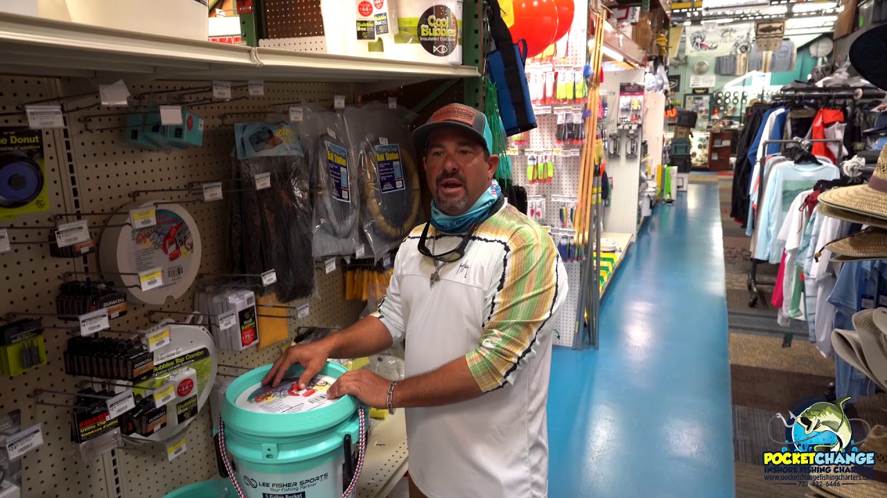 Lee Fisher Buckets at Tampa Fishing Outfitters - FittedToFish - YouTube