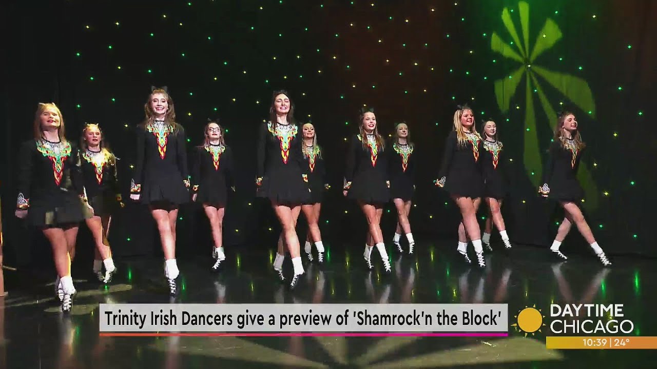 Trinity Irish Dancers give a preview of 'Shamrock'n the Block' - YouTube