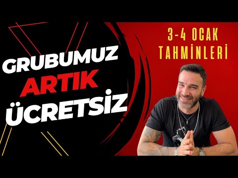 BEDAVA YAPTIK KOŞ KOŞ KOŞ!! (3 4 Ocak İddaa Tahminleri)