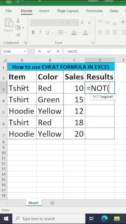 How To Use Cheat Formula In Excelexcelhacks Exceltips Exceltricks Youtube
