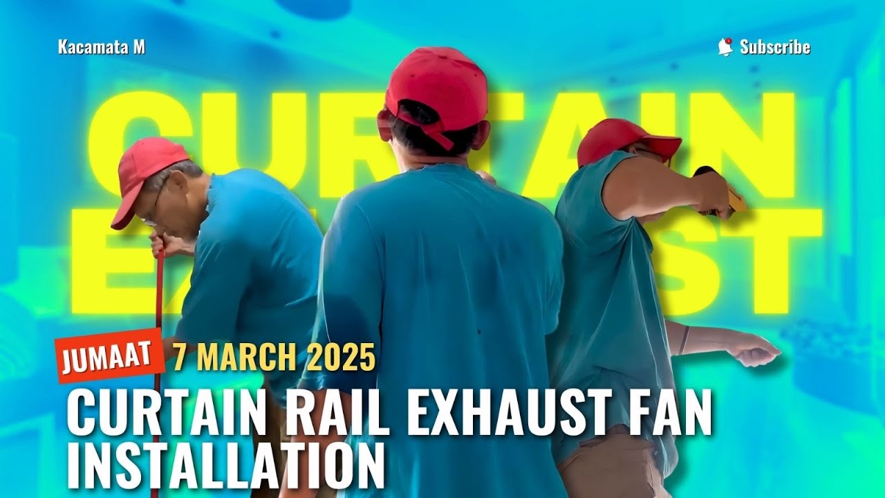 CURTAIN RAIL EXHAUST FAN INSTALLATION - YouTube