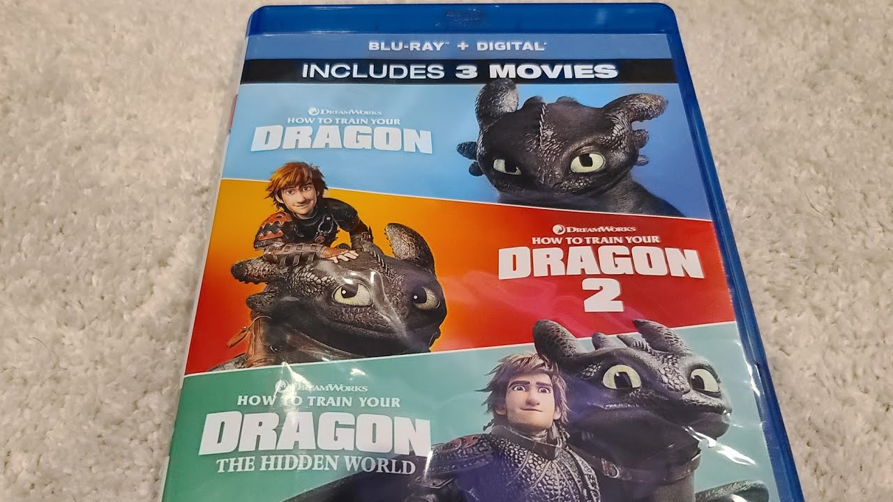How to Train Your Dragon 3-Movie Collection Blu-Ray Overview - YouTube