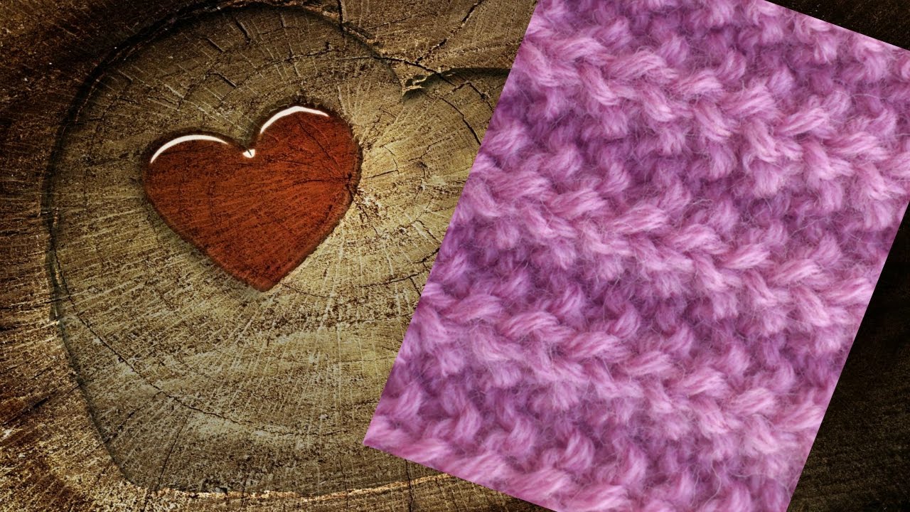 Узор спицами Польская резинка. Knitting pattern Polish gum - YouTube