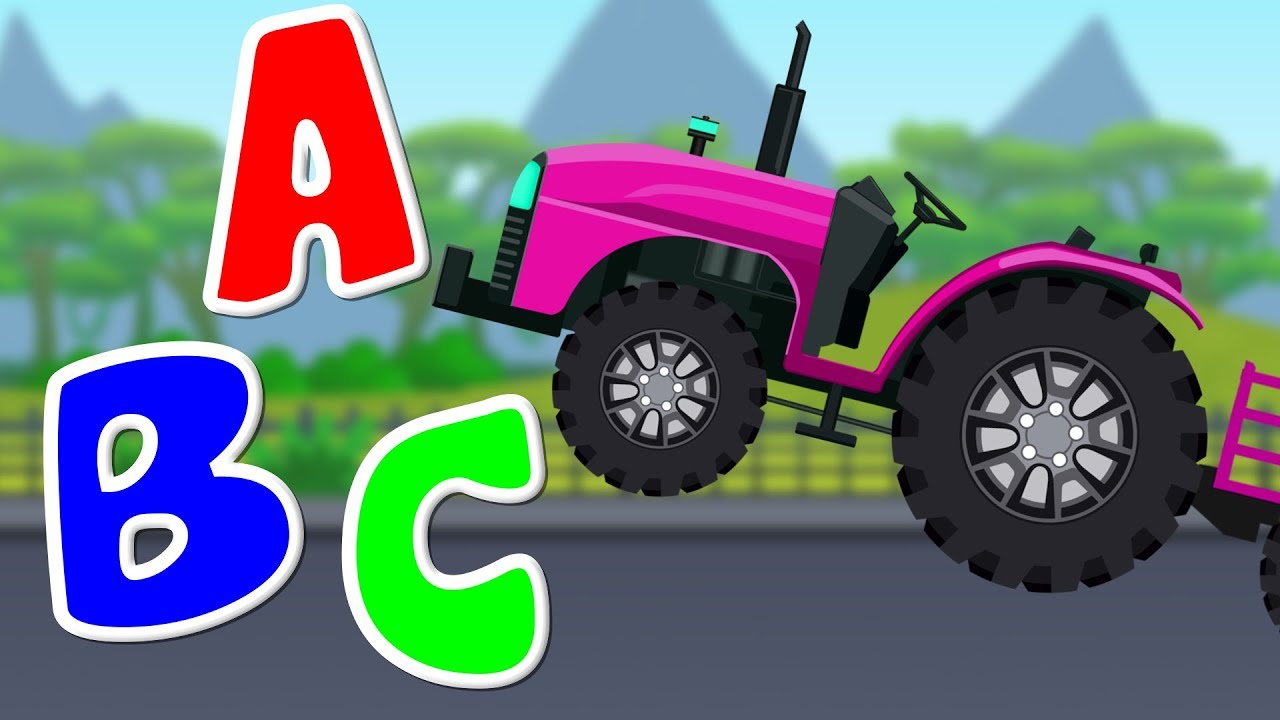 Learn Alphabets | Tractor Video | Farm Vehicle for Children - YouTube