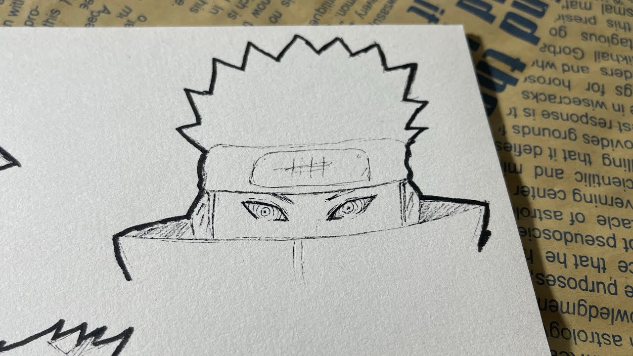 How to draw Nagato Uzumaki in 3 minutes step by step - YouTube
