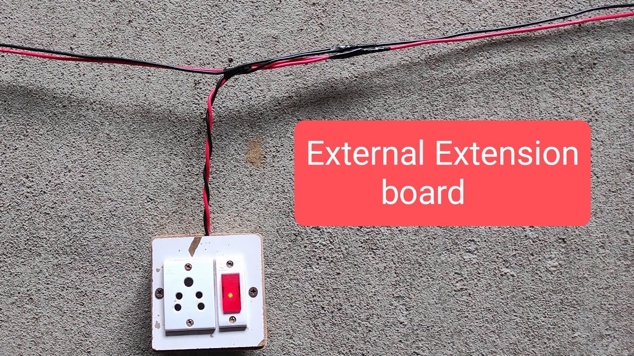 How to Connect External Extension board #electric #wiring #electrical # ...