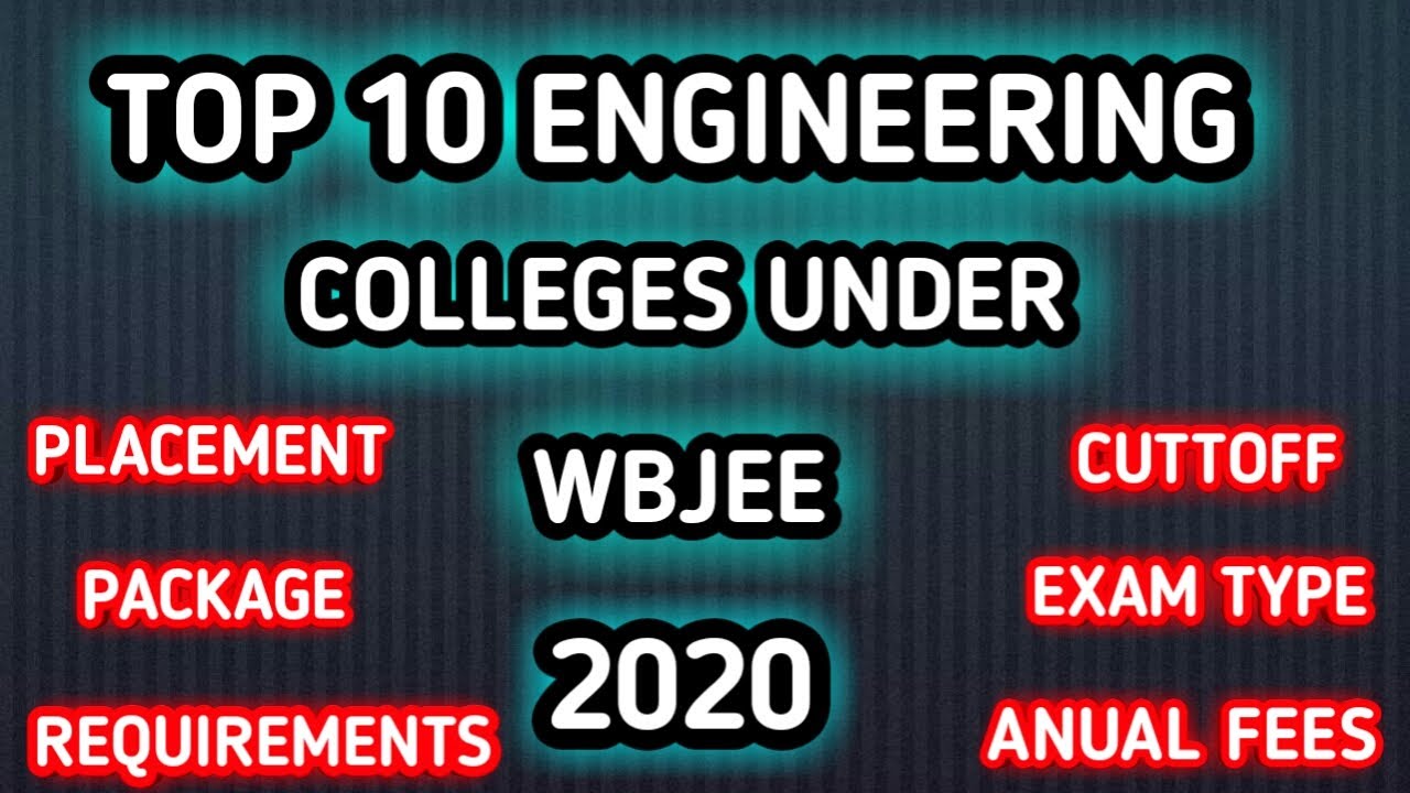 TOP 10 BEST ENGINEERING COLLEGES UNDER WBJEE 2020🔥🔥|PLACEMENT|PACKAGE ...