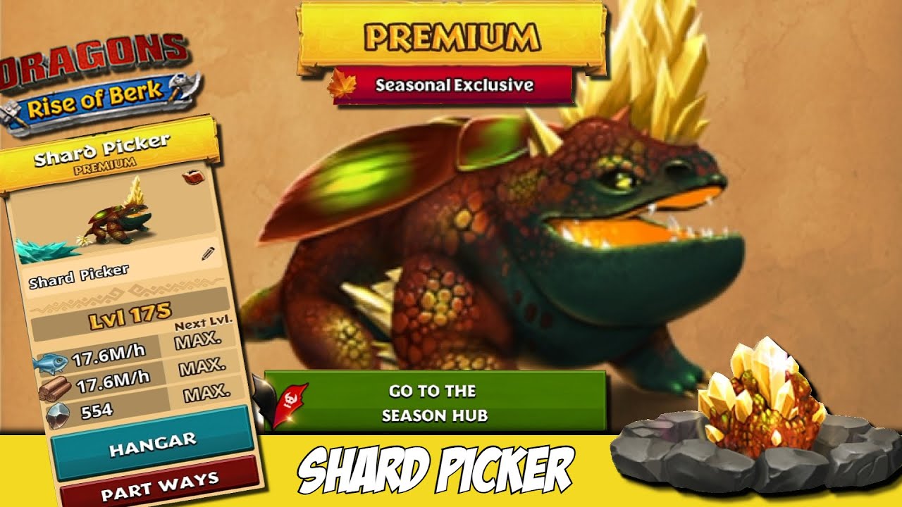 NEW PREMIUM SHARD PICKER (GEMBREAKER) MAX LEVEL 175 | DRAGONS: RISE OF ...
